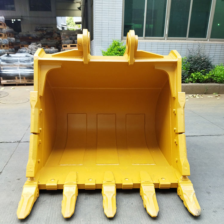Curved Reinforced Excavator Digging Bucket Heavy Duty Powder Coated ...
